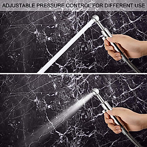 TIRDITY Bidet Sprayer for Toilet, Handheld Bidet for Toilet,Baby Cloth Diaper Sprayer with Adjustable Pressure Control,Splash-Proof Bidet Attachment Set with Bidet Hose,T-Valve for Personal Hygiene