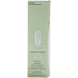 Clinique Moisture Surge All Skin Types CC SPF 30 Hydrating Colour Corrector Cream, Light Medium, 1.4 Ounce
