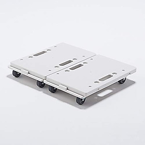 MUJI 82007848 Polypropylene Flat Dolly That Can be Connected to Vertical or Horizontal, Approx. Width 10.8 x Depth 16.1 x Height 3.0 inches (27.5 x 41 x 7.5 cm)
