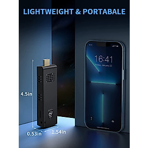 OUVISLITE Mini PC, Mini PC Stick 8GB RAM 128G ROM Atom X5-Z8350 Mini Computer Stick Win 10 Pro PC Stick 4K HDMI 2.4G / 5G WiFi Bluetooth 4.2 Auto Power On Business Office Home Theater