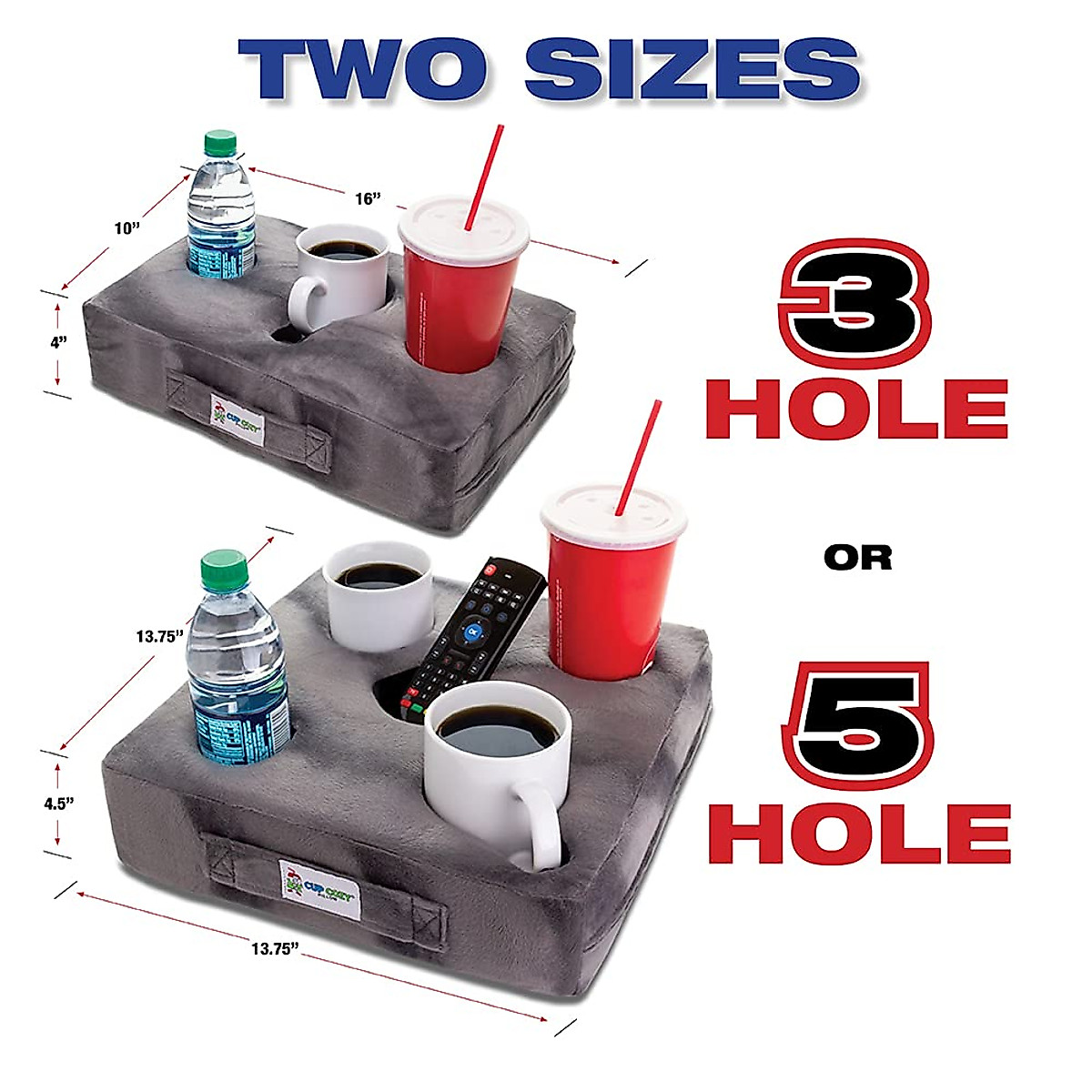 Cup Cozy Pillow (Camo)- The World's Best Cup Holder! Keeps Drinks Close.Stops Spills.Use it on The Couch, Bed, car, RV, Park, Camping, Beach and More!