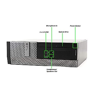 Dell OptiPlex 3020 SFF Computer Desktop PC, Intel Core i5 Processor, 8GB Ram, 500 GB Hard Drive, New Dell 24" LCD Monitor,Wireless Keyboard & Mouse,Wi-Fi & Bluetooth, Win 10 Pro (Renewed)
