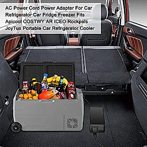 HKY 12 volt Refrigerator Power Cord compatible with Alpicool,ARB,COSTWAY,ICECO,Setpower,Rockpals,Aspenora,Ausranvik,AstroAI,Kalamera,JoyTutus Portable Refrigerator Car Fridge Freezer Cooler Ac Adapter