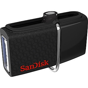 Sandisk Ultra Dual USB Flash Drive, 32 GB, Black (SDDD2-032G-A46)
