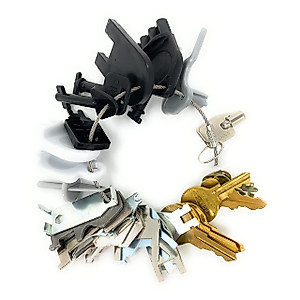 METAL MAGERY Master Dispenser Key Ring Set - 27 Most Popular Paper Towel and Toilet Paper Keys