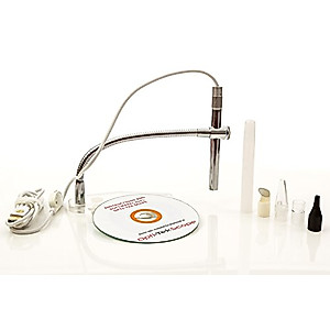 Opti-Tekscope Digital USB Microscope Camera- Advanced CMOS Sensor, True High Definition Macro 200x Zoom Imaging –1600 x 1200, Video, Flexible Acrylic Stand, 8 LED, Windows Mac Linux
