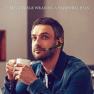 Bluetooth Earpiece for Cell Phones, Bluetooth V5.1 Headset with Charging Case, Waterproof Hands-Free Earphones Wireless Headphone, for Business/Office/Driving Compatible with Android/iPhone