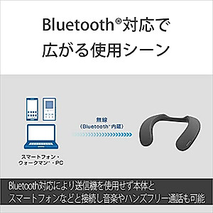 Sony SRS-NS7 Wireless Neckband Speaker, 360 Reality Audio, Hands-Free Calling, IPX4 Splashproof, Long Battery, 12 Hours, Fast Charge 10 Minutes of 60 Minutes, SRS-NS7 HC