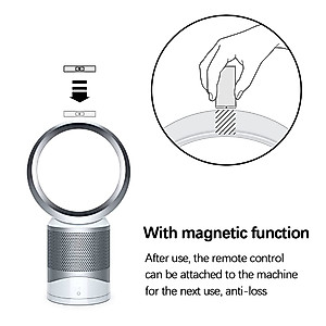 967400-01 Replacement Remote Control for Dyson Pure Cool Link DP01 DP03 TP02 TP03 Purifier Fan,with Magnetic Remote Control Replacement for Dyson Fan