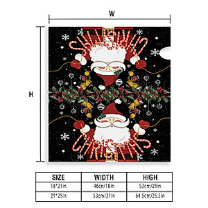 Merry Christmas Mailbox Cover 21x18 Inch, Christmas Santa Claus Post Letter Box Covers, New Year Holiday Xmas Magnetic Waterproof Mail Wraps for Outdoor Yard Garden Standard Mailbox Decor