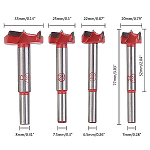 KATA 30PCS Multi-Function Wood Drill Bits Set Hole Saw Kit Set with 3/4"-6" Hole Saw, Countersink Drill Bits, Spade Drill Bits, Carbide Forstner Bits, Ideal for Soft Wood, Plywood, PVC