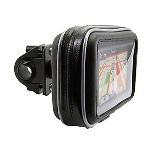 ChargerCity Sirius XM Satellite Radio Motorcycle Mount w/Water Resistant Case and Handle Bar Mount (fit bar up to 1.35 inches)