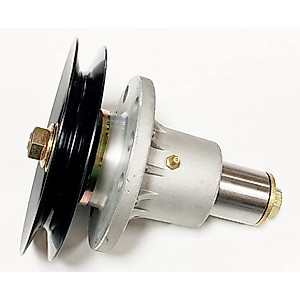 LAWN & GARDEN AMC 3 Spindle Assemblies with Pulleys - Compatible with: eXmark Spindle 103-1140, Pulley 1-633010 (6.3" OD) for Lazer Z with 52" and 60" Decks, S/N 260000-319000