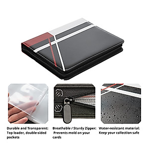 BFX Trading Card Binder, Carrying Case Album, Kpop Photocard Holder Book, 3-Ring Binder with 720 Top Loaders Sleeves for MTG, TCG, Football, Baseball Cards, other collector or Polaroid cards, 9 Pocket
