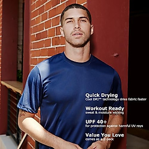Hanes mens Sport Cool Dri Performance Tee fashion t shirts, Black, Medium US