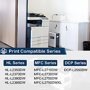 TN760 Toner for Brother Printer,2 Pack TN-760 Toner Cartridge Black High Yield for Brother TN760 TN-760 TN730 TN-730 for HL-L2350dw MF-L2750dw HL-L2390dw MF-L2710dw DCP-L2550dw...