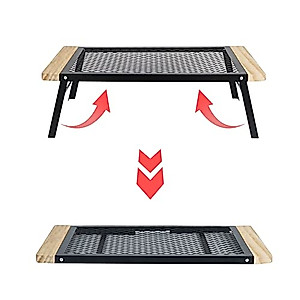 SUNESA Portable Picnic Table Outdoor Folding Net Table Camping Folding Table Portable Traveling Barbecue Car Camping Shelves Foldable Camping Table