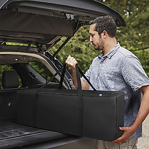 COOLBEBE 42" Sports Duffle Bag - 150L Extra Large Travel Duffel Luggage Bag with Upgrade Zipper, Sturdy & Water Resistant, Black