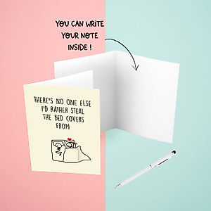 Cheerin Funny Greeting Card with Envelope - Anniversary Card - Romantic Birthday Card - Hilarious Gifts for Him Her Girlfriend Boyfriend Wife Husband