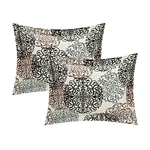 Chic Home 2 Piece Jerome Boho Inspired Reversible Print Duvet Set, Twin, Beige