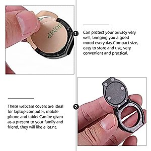 OSALADI Computer Camera Computer Camera PC Stickers 5pcs Camera Cover Ultra Thin Lens Webcam Cover Web Laptop Camera Cover Computer Camera Computer Stickers Computer Stickers