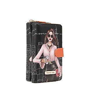 Nicole Lee 2 Piece Phone Case Crossbody Wallet (CARER WOMAN)
