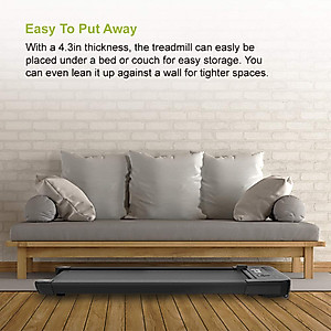 Home Office Portable Fitness Walking Jogging Treadmill with Remote Control, LED Display & Bluetooth Speaker