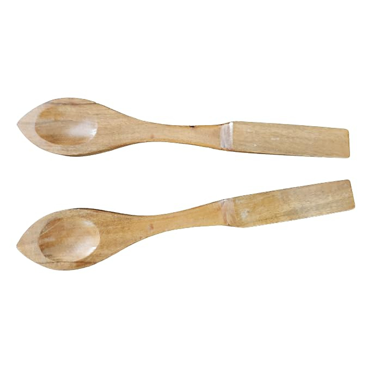Wooden Musical Spoons - Hand Percussion - Appalachian Folk Instrument (Brown)