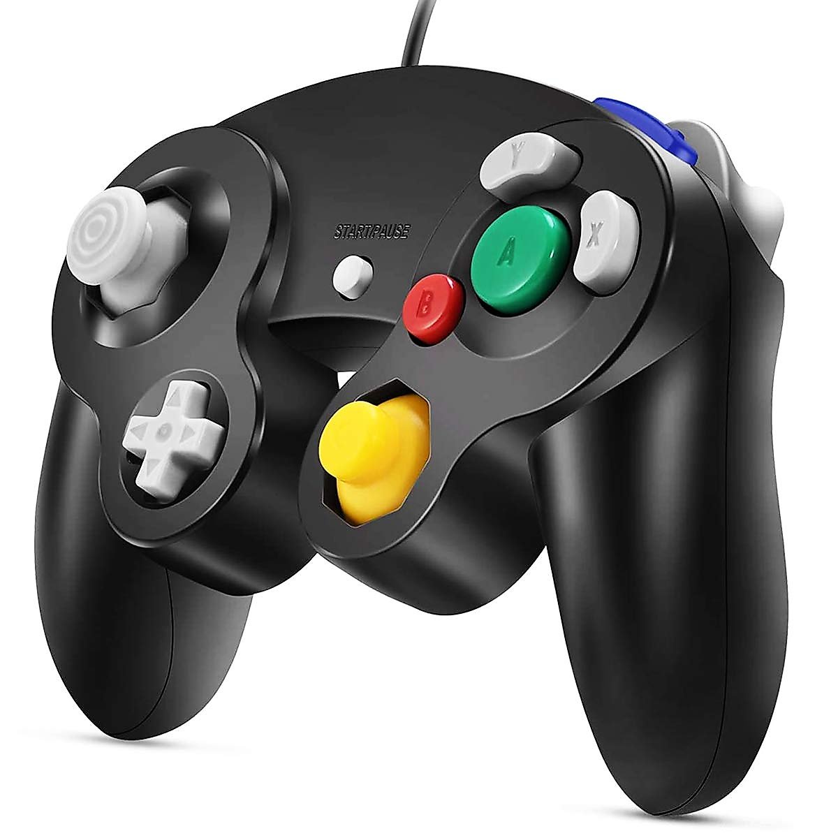 VOYEE PC Controller, Replacement for Gamecube Controller, Compatible with Wired USB Gamecube Controller/PC Windows 7 8 10 (Black)