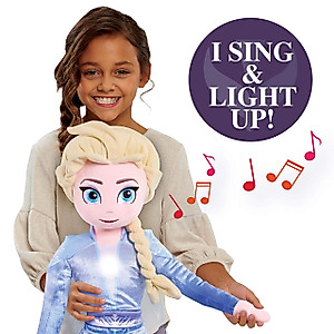 Disney’s Frozen 2 34-inch Jumbo Singing Light-Up Plush Elsa, Officially Licensed Kids Toys for Ages 3 Up by Just Play