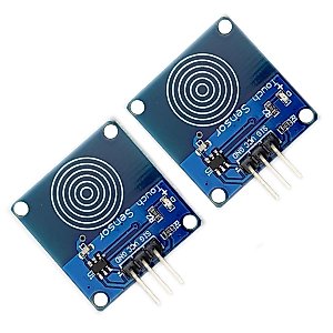 Kiro&Seeu 2PCS TTP223 Digital Touch Sensor Capacitive Switch Button Module Compatible with Ar-duino PIC DIY TTP223B, TP223B-MD-2P