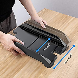 CPU Holder Stand, Mobile Computer Tower Stand with Wheels, Computer Mainframe Bracket, Adjustable PC Holder Cart