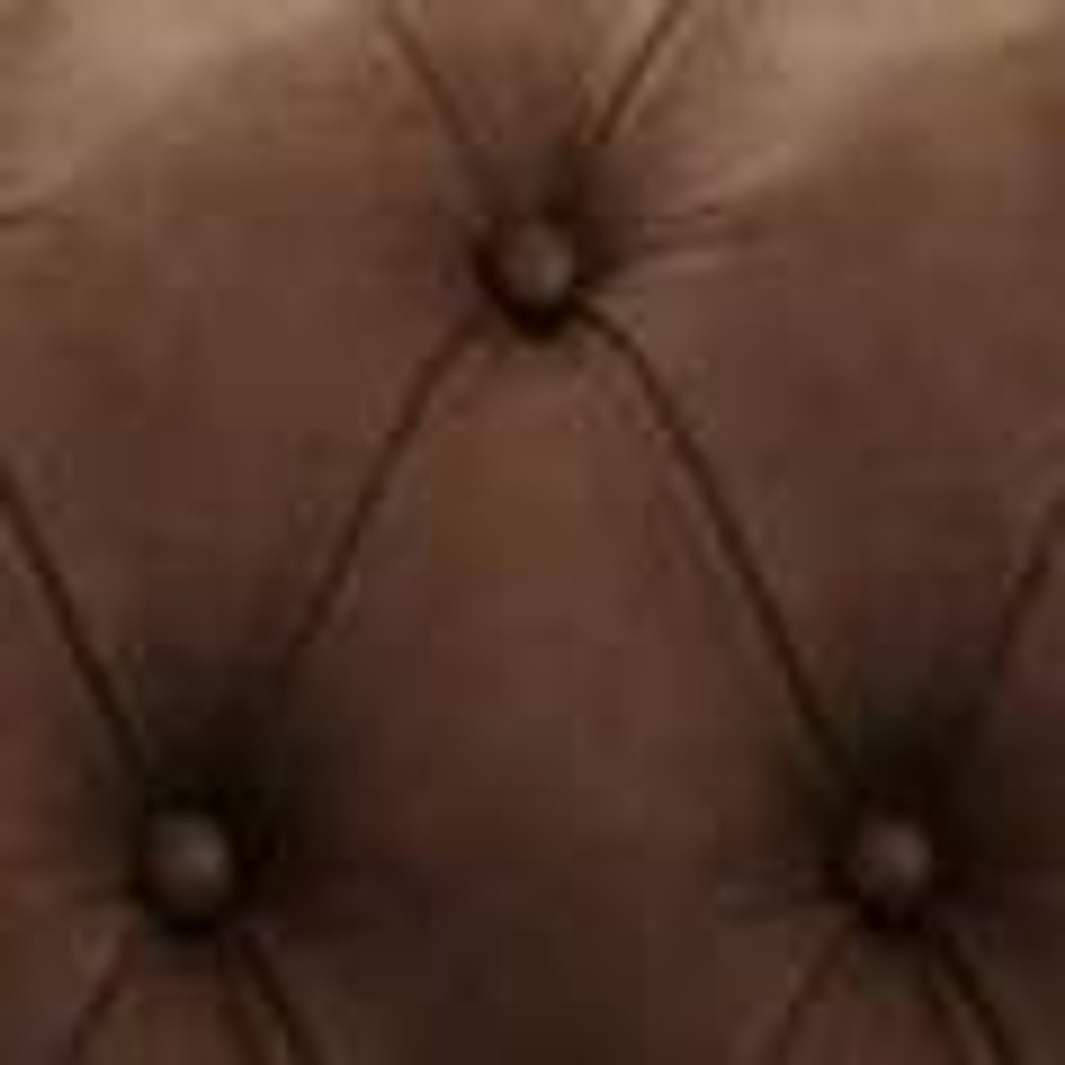 Valencia Parma Chesterfield Loveseat 64" | Premium Full-Aniline Leather | Mid-Century Accent Chair with Classic Button Tufted Back and Wood Legs for Living Room, Chocolate