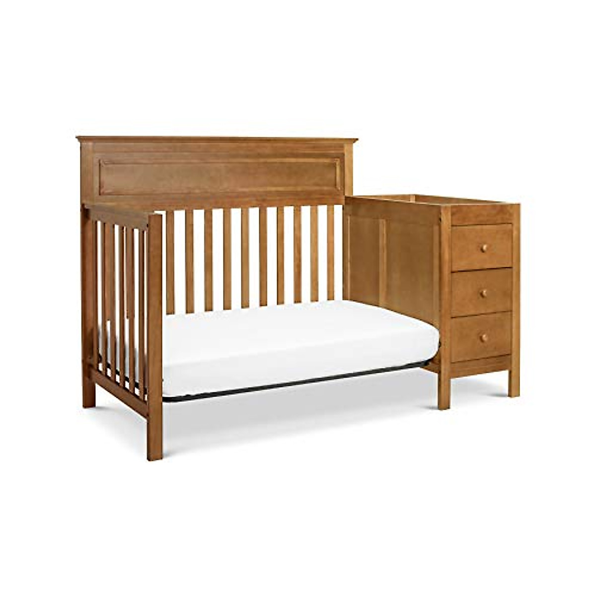 DaVinci Autumn 4-in-1 Crib and Changer Combo in Chestnut | Greenguard Gold Certified