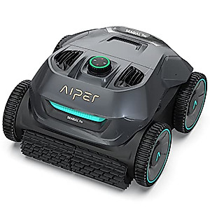 (2023 New) AIPER Seagull Pro Cordless Robotic Pool Vacuum Cleaner, Wall Climbing and Smart Navigation, 180 Mins Battery time, Strong Power Scrubbing Brush for Above/In-Ground Pools up to 60 FT