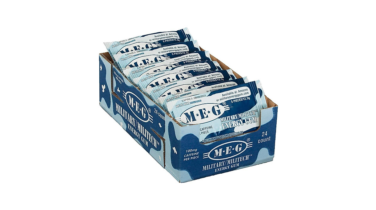 MEG Military Energy Gum - Quick Boost of Energy