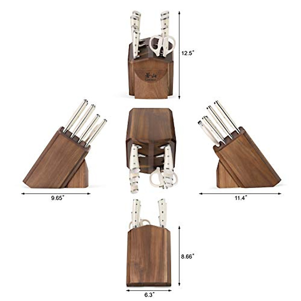 Cangshan H1 Series 1026153 German Steel Forged 10-Piece Knife Block Set