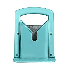 Bagel Slicer, Safety Handle, Bagel Cutter Stainless Steel (Aqua Sky)