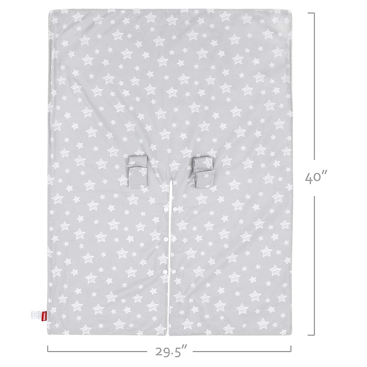 Baby Carseat Canopy, Opening Minky Car Seat Cover for Babies, Star Print Grey Car Seat Canopy Nursing Scarf, Warm Carseat Canopy for Newborn