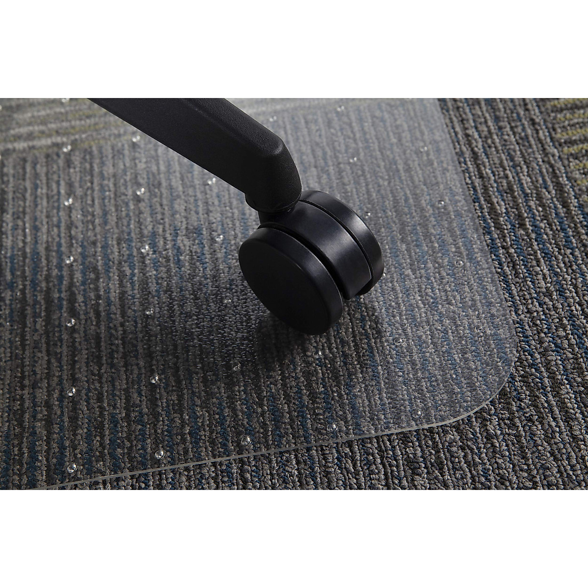 HON Basyx Commercial-Grade Polycarbonate Chair Mat with Lip for Low Pile Carpet, 36" x 47", Clear