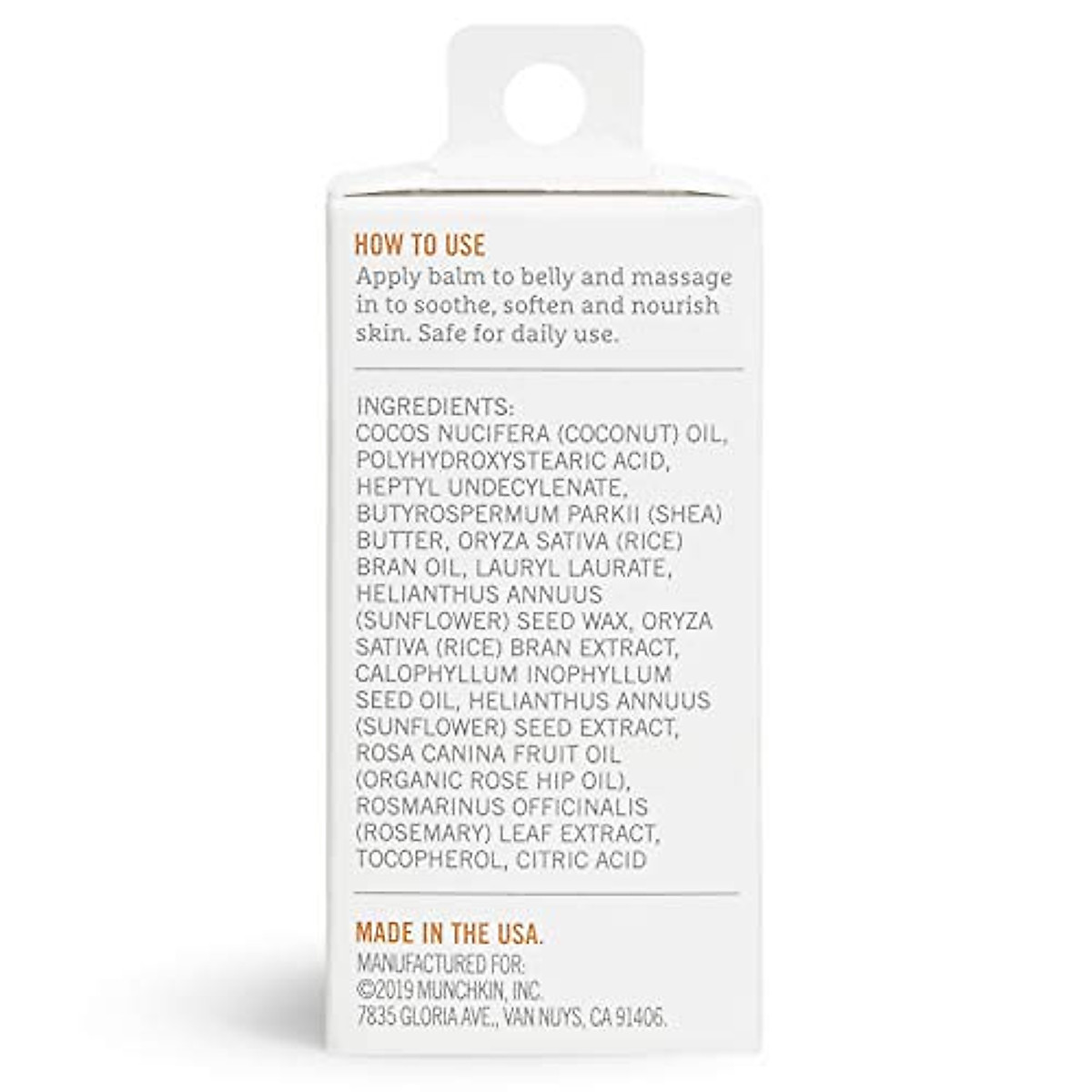 Munchkin® Milkmakers® Twist-Stick Belly Balm All Natural and Moisturizing for Pregnancy Skincare