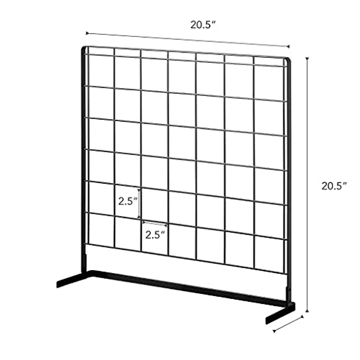 Yamazaki Home Grid Panel Organizer and Accessories-Wall Storage Decor, One Size, Black
