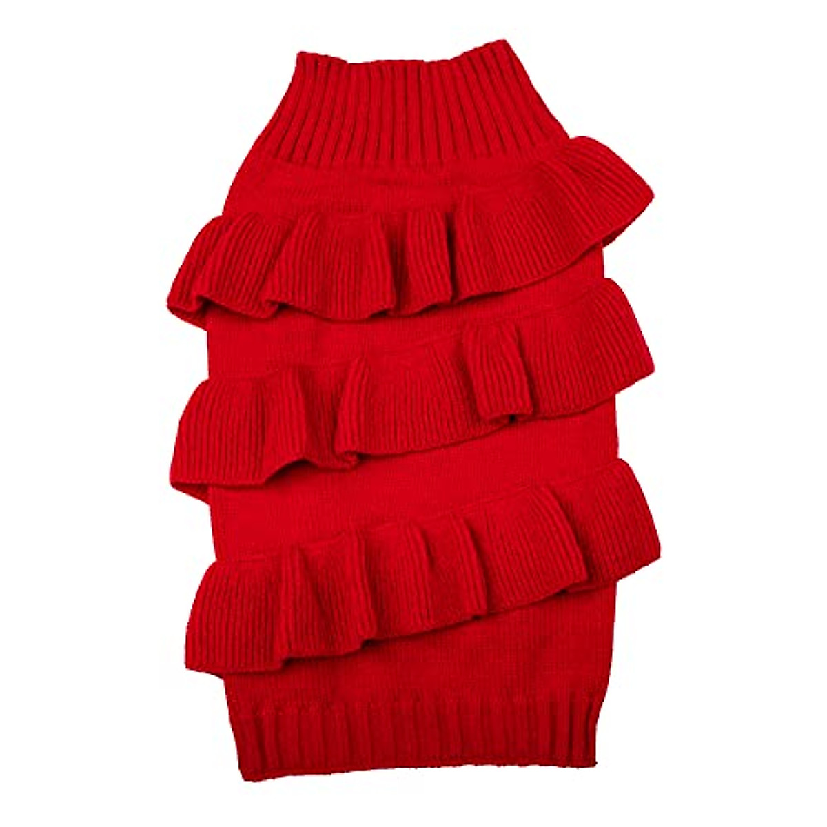 Christian Siriano New York Red Ruffle Sweater, XS
