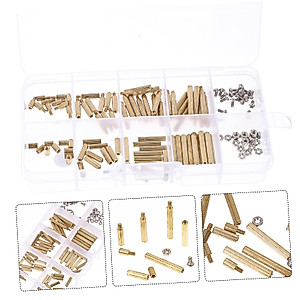 TEHAUX 480 Pcs M2 Computer Screw Standoff Screws for Acrylic PCB Standoffs Screw Spacers Motherboard Standoffs Ceiling Fan Screws Machine Screw Assortment Kit Ladder Standoff Small Screws