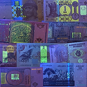 BNCollectibles 50 World Banknotes from 50 Countries – Nice Variety, Expand Your Currency Collection – Authentic, Uncirculated, Suitable for Collectors