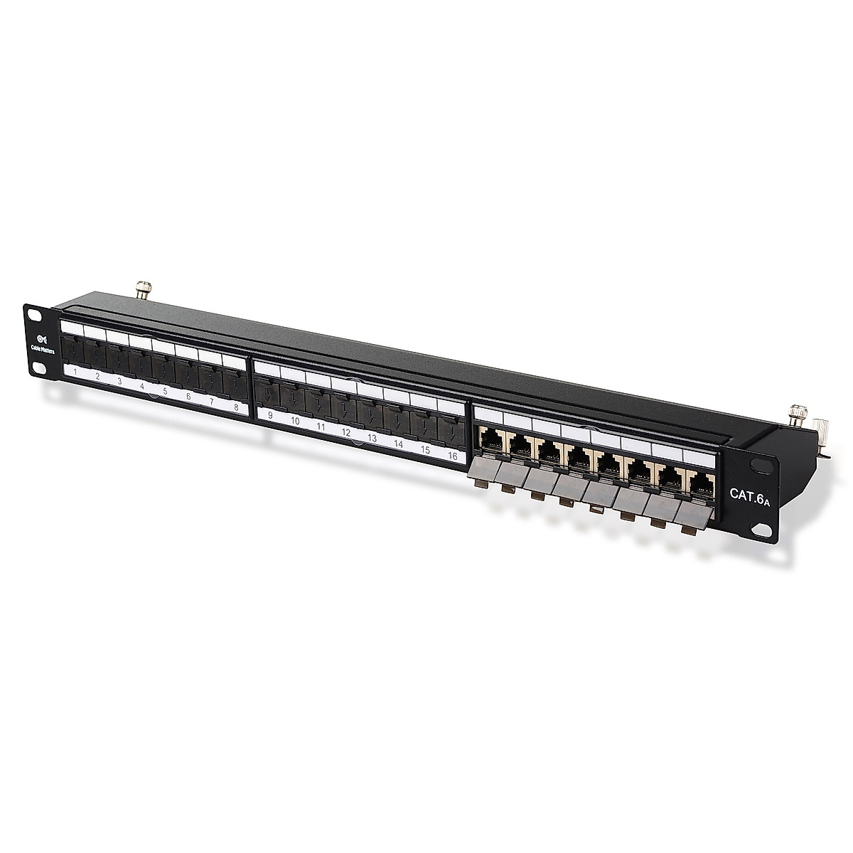 Cable Matters Rackmount or Wall Mount 24-Port Shielded RJ45 Patch Panel with Jack Shutter