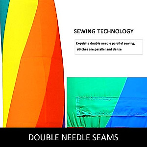 Happybuy Inflatable Rainbow Arch 26ftx10ft with 110W Blower for Advertising Party Celebration Garden