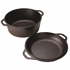 Lodge Cast Iron Serving Pot and Loaf Pan Bundle