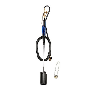 Flame King Propane Torch Kit Heavy Duty Weed Burner 500,000 BTU with 10-FT Hose, 39 inches Long for Weed Burning, Melting Ice and Snow, and Roofing