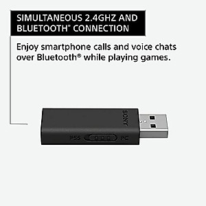 Sony WHG700/W INZONE H7 Wireless Gaming Headset, White Bundle with 2 YR CPS Enhanced Protection Pack and Tech Smart USA Audio Entertainment Essentials Bundle 2020